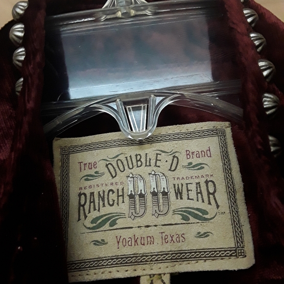 Double D Ranch | Jackets & Coats | Double D Ranch Red Crushed Velvet ...